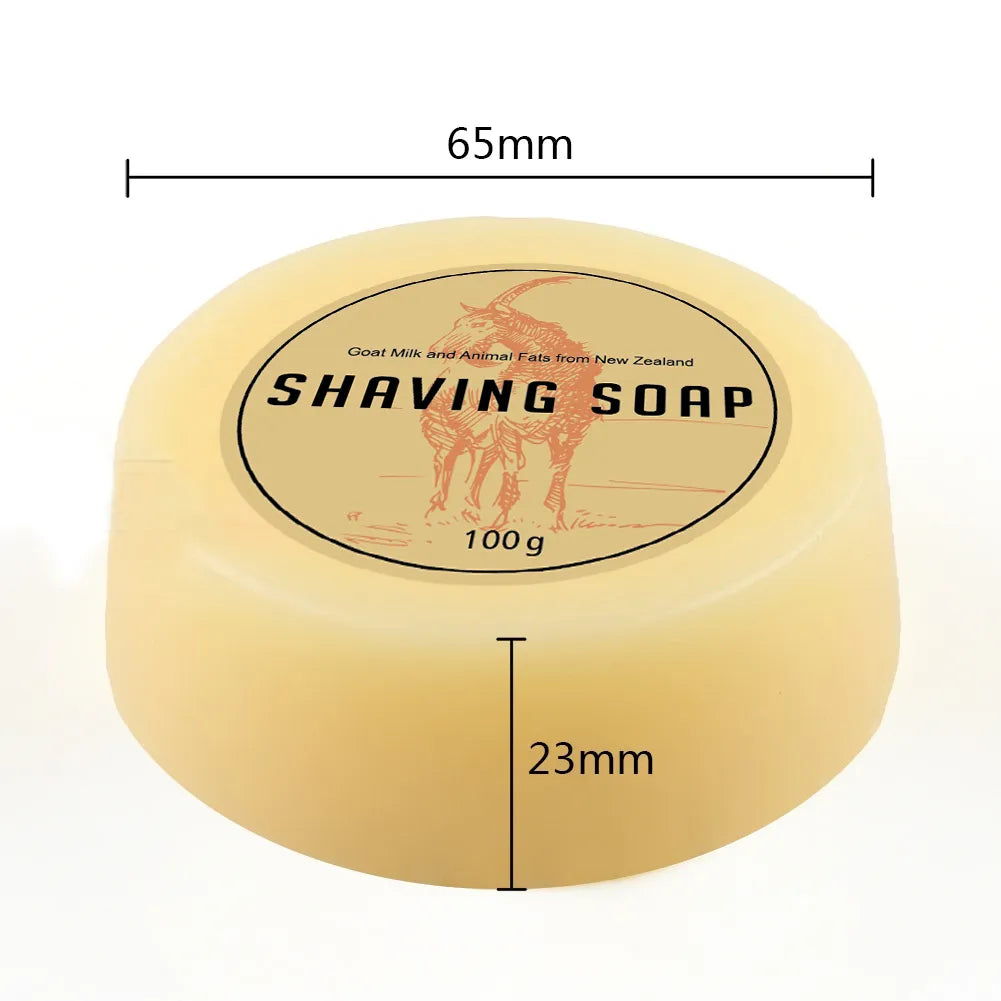 Goat Milk Men's Beard Shaving Cream 100g Foaming Bar - DirectDermaCare